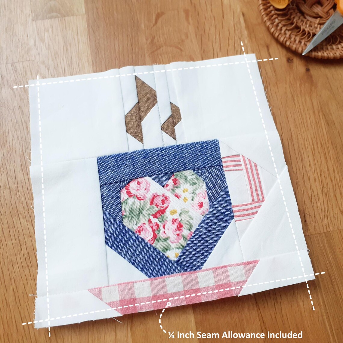 Coffee Cup Quilt Block Pattern, 4 Sizes Included, FPP, Foundation Paper ...
