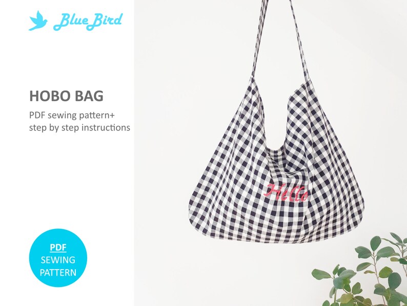 Hobo Bag PDF SEWING PATTERN With Step-by-step Instructions - Etsy
