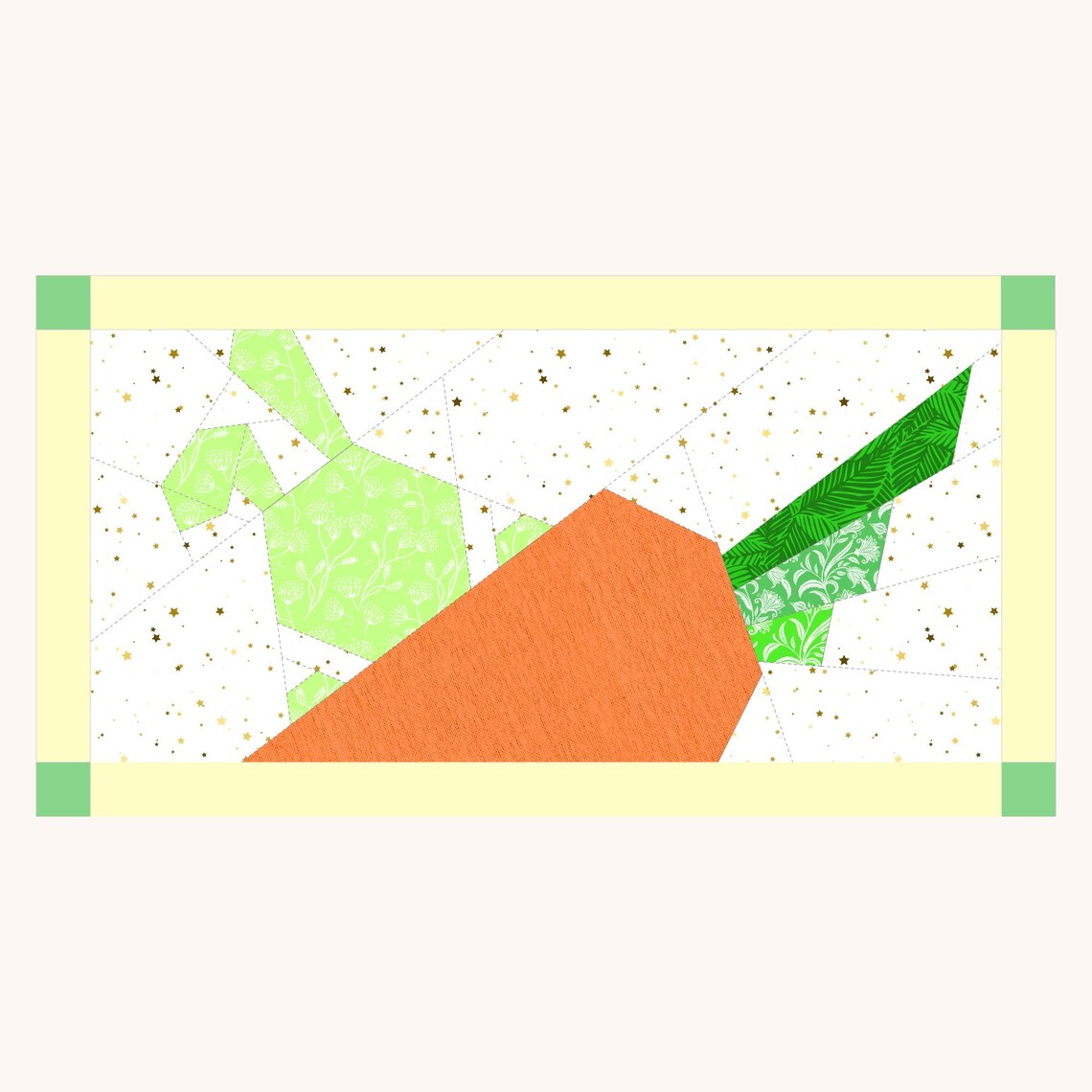 Bunny Rabbit With Carrot Quilt Block Pattern, 3 Sizes Included, FPP ...