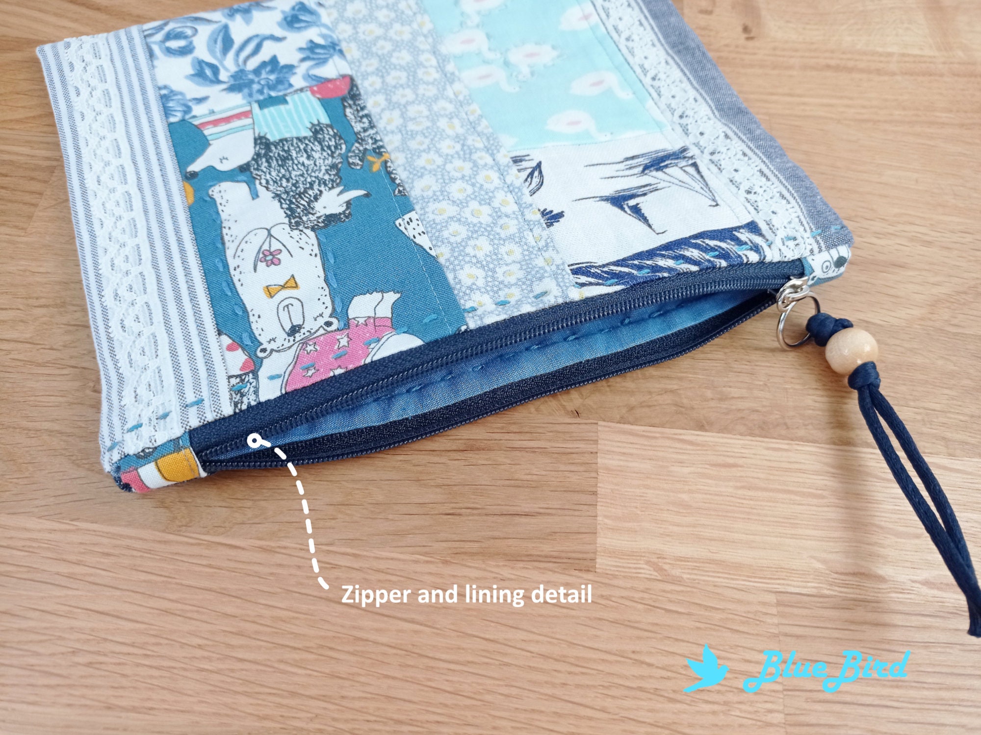Quilt Pouch Bag PDF SEWING PATTERN in Two Sizes With Instructions - Etsy