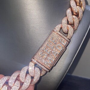 Gold Plated Hip Hop Miami Iced Out Cuban Link Chain, Rappers Bling ...