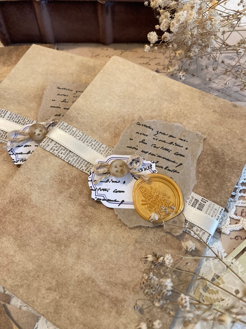 Vintage Style Paper/parchment for Journals, Junk Journals, Scrapbooking ...