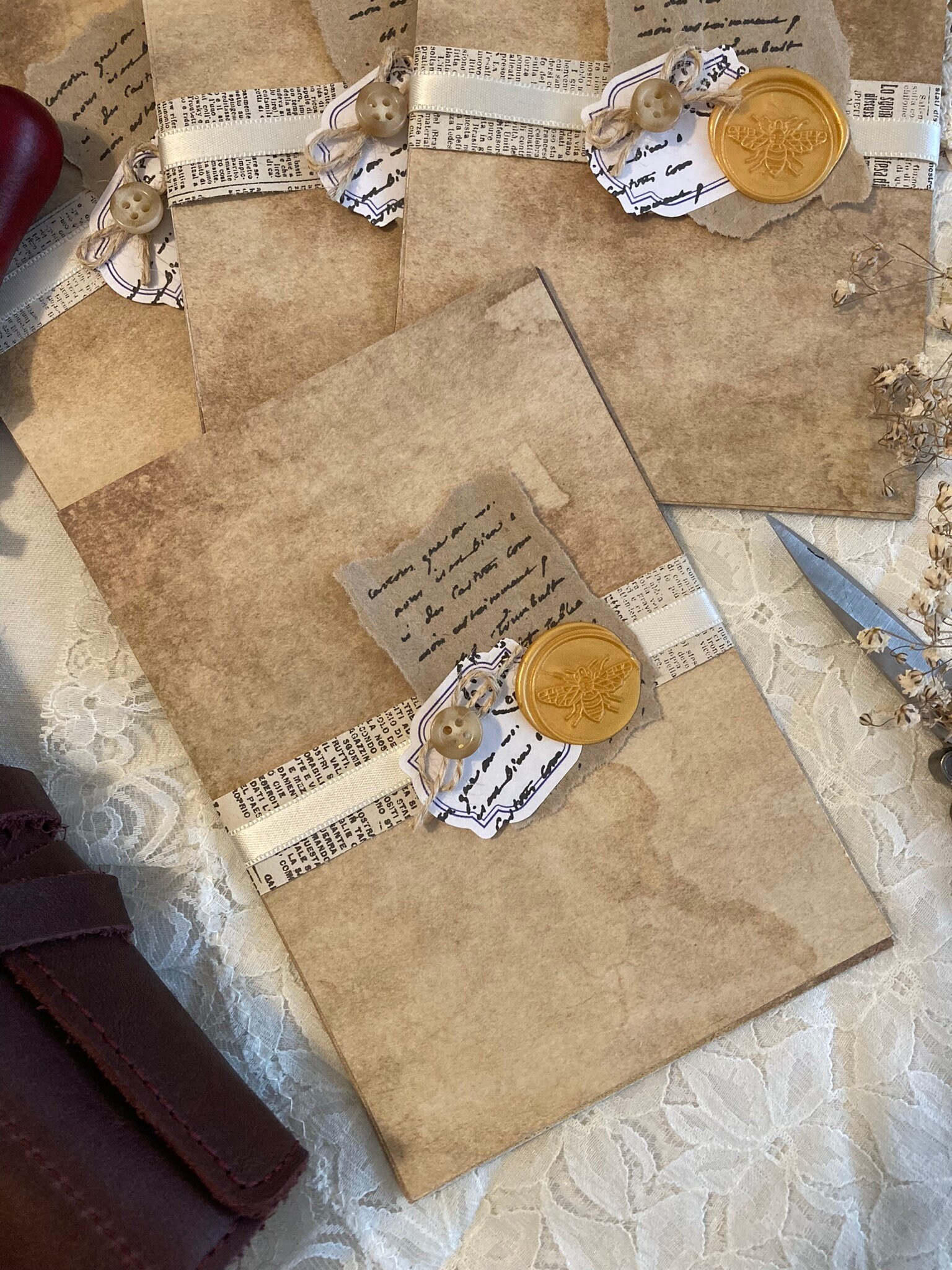 Vintage Style Paper/parchment for Journals, Junk Journals, Scrapbooking ...