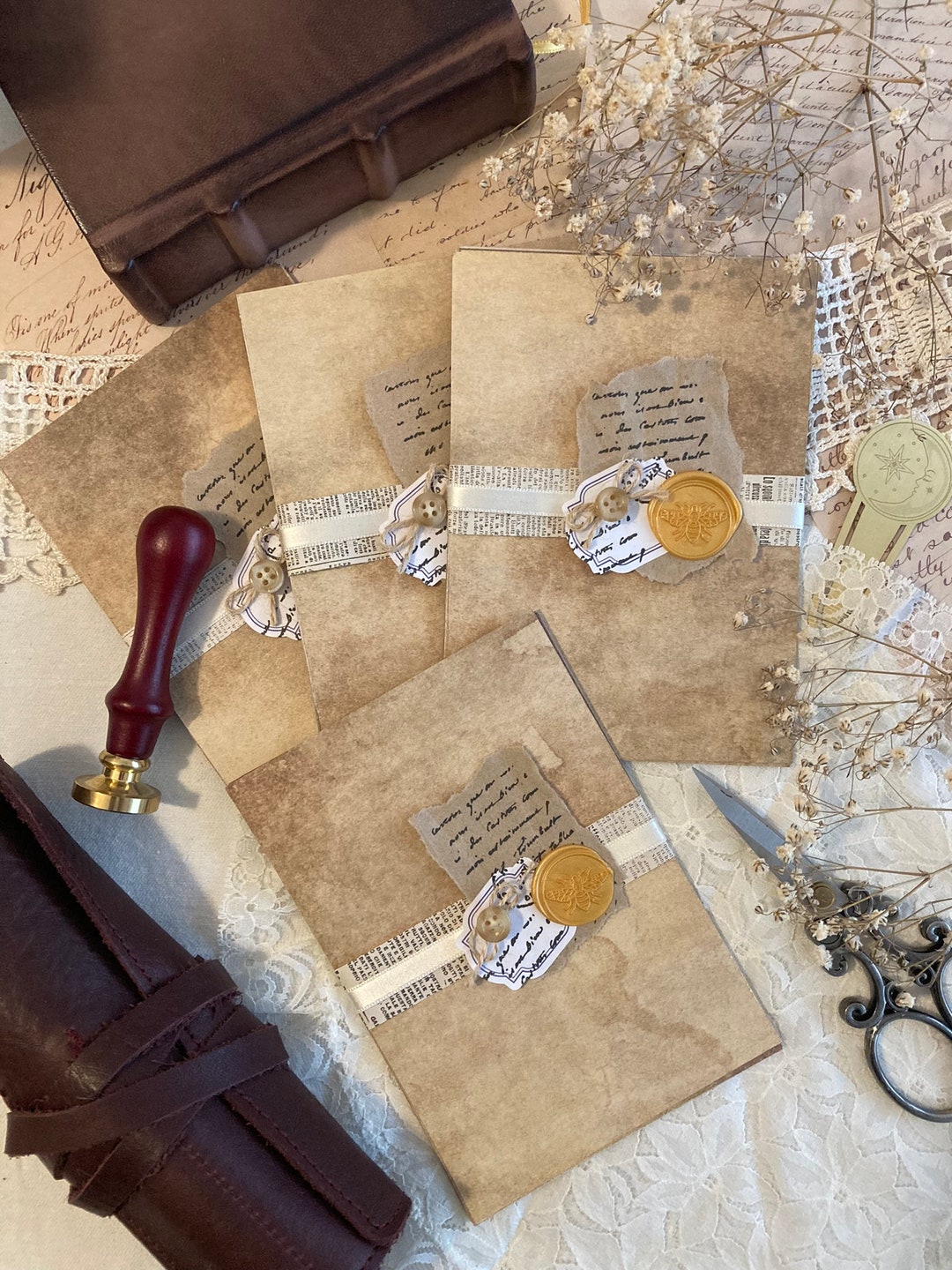 Vintage Style Paper/parchment for Journals, Junk Journals, Scrapbooking ...