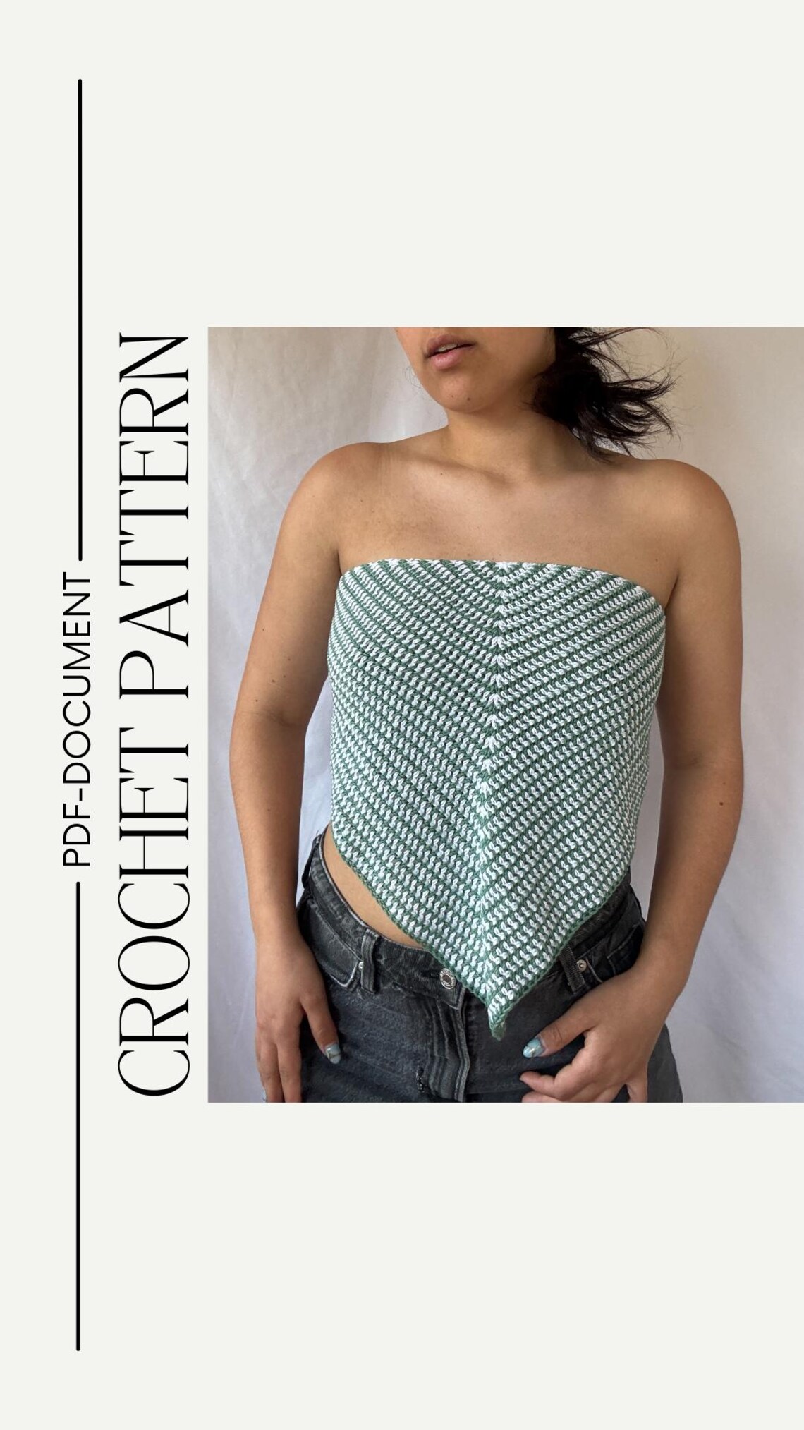 Onda Bandana Top Pattern / Crochet Pattern / PDF Download / Handmade ...