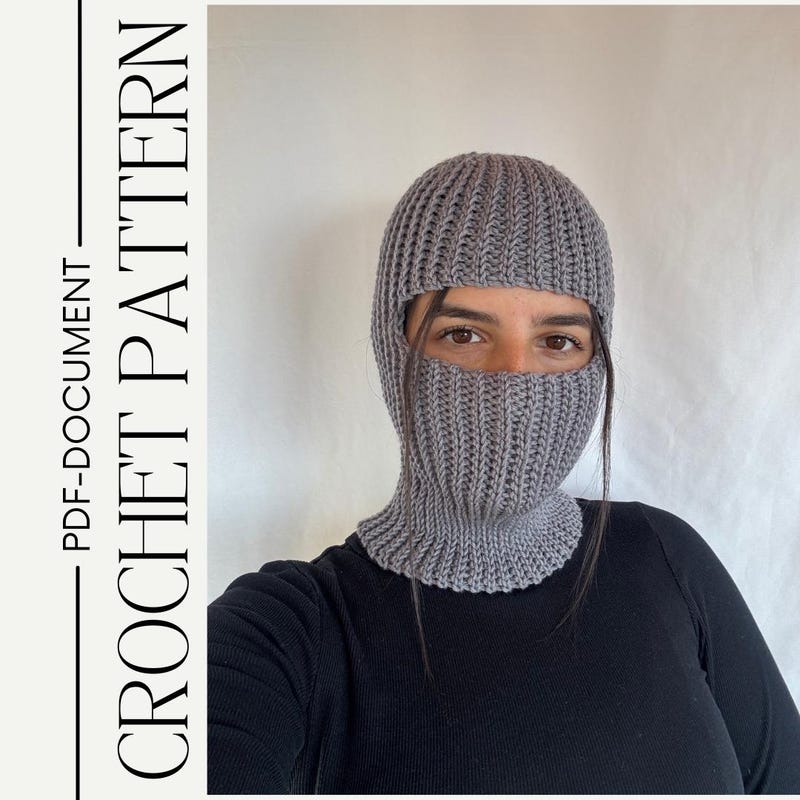 Crocheted Ski Mask - Etsy
