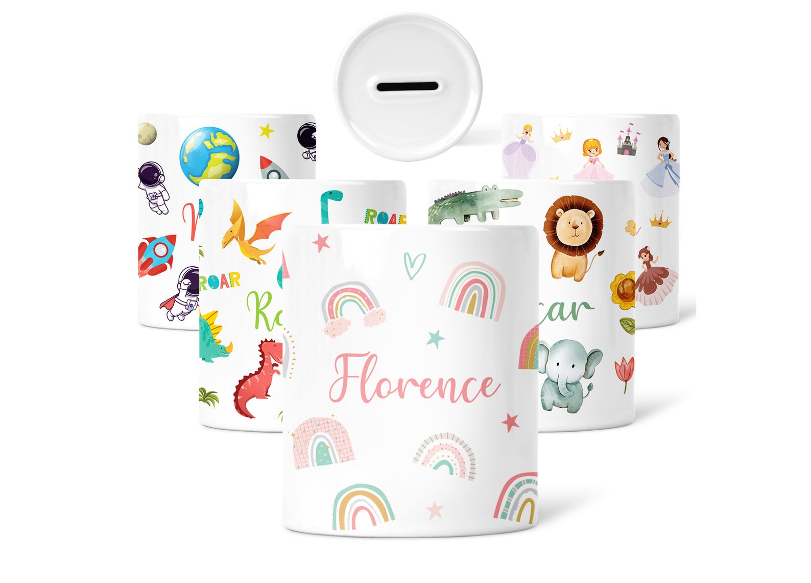 Personalised Money Box | Custom Ceramic Money Pot | Personalized Kids ...