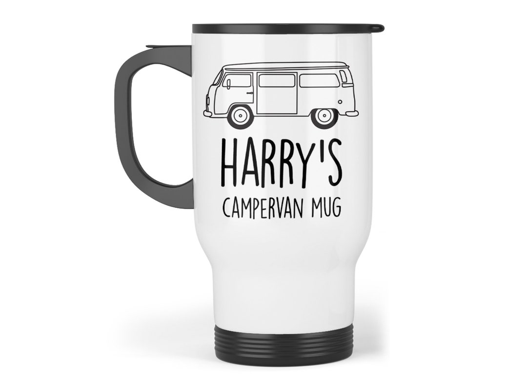 Personalised Campervan Travel Mug - Custom Campervan Travel Mug | Add a ...