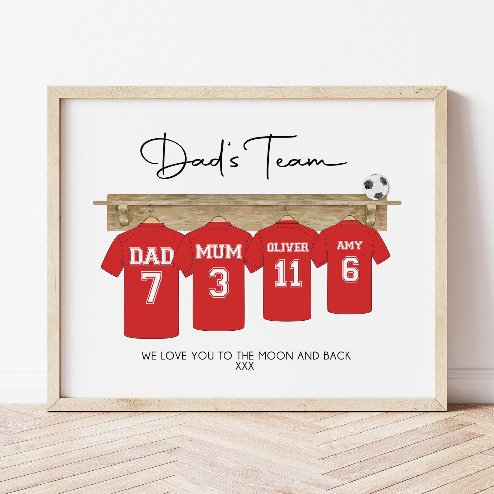 Personalised Father's Day Gift | Personalised Father's Day Football ...
