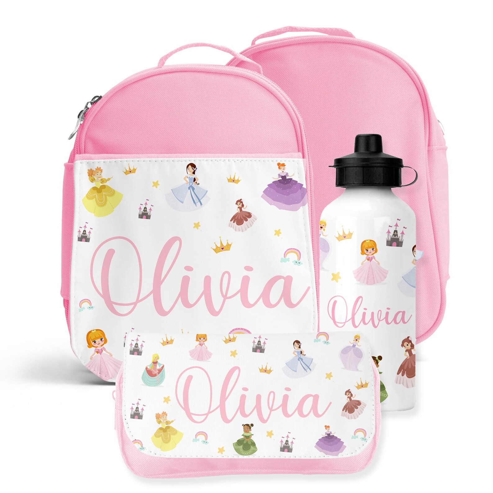 Personalised Kids Lunch Bag | Custom Children's Lunch Bag | Girls Back ...