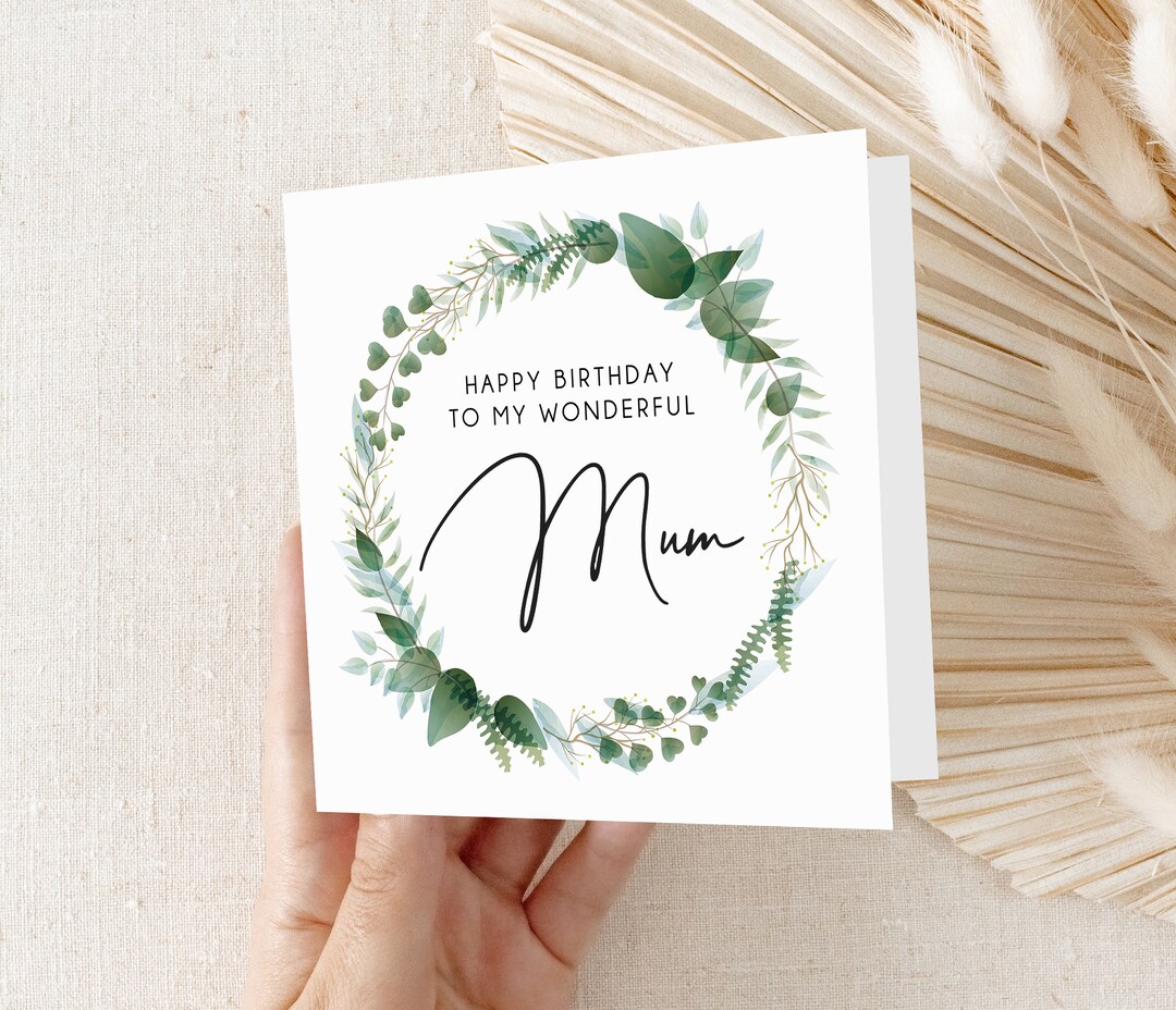 Personalised Mum Birthday Card | Birthday Card for Mum | Mum Birthday ...
