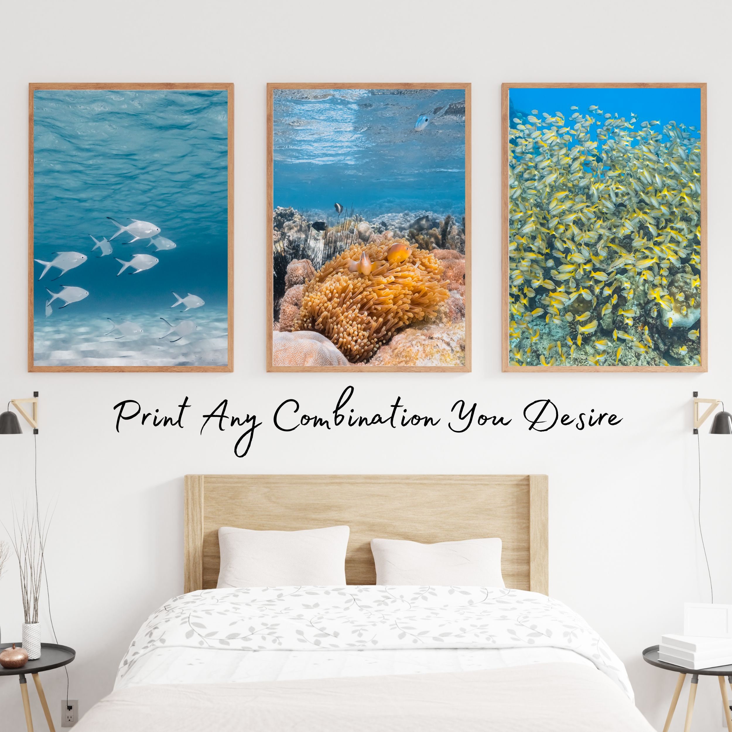 40 Underwater Print BUNDLE, Ocean Wall Art Posters Digital Ocean ...