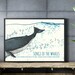 Whale Song Poster With Music Notes and Bubbles Ocean Wall Art Poster ...