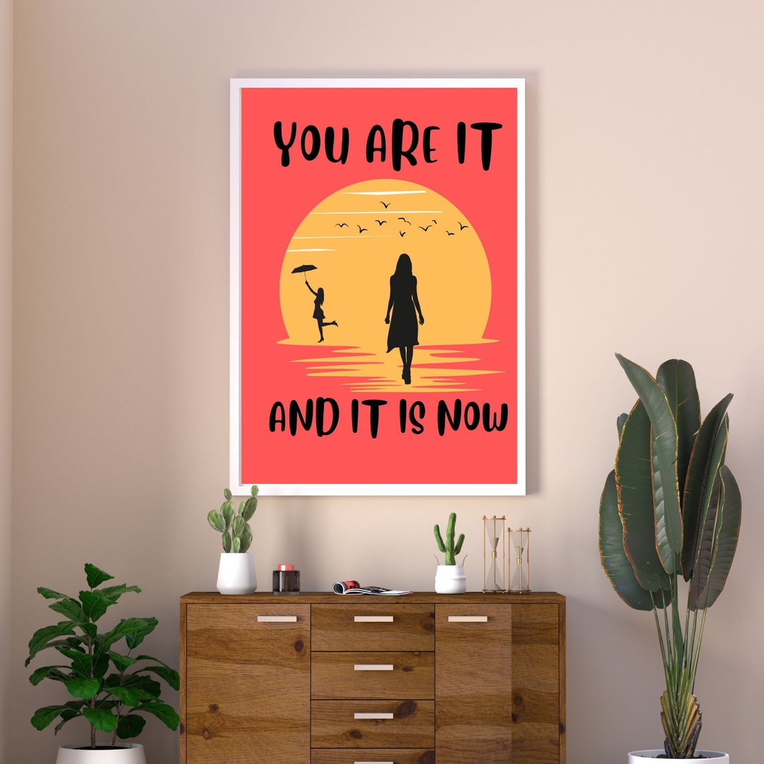 Positive Affirmation Poster Personalized Life Quote Poster Custom Gift ...