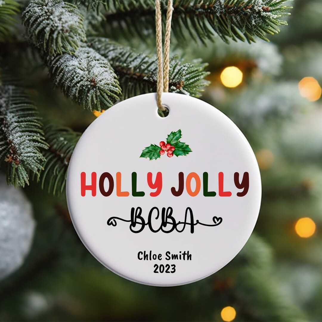 BCBA Ornament Christmas Gift BCBA Personalized Thank You BCBA Holiday ...