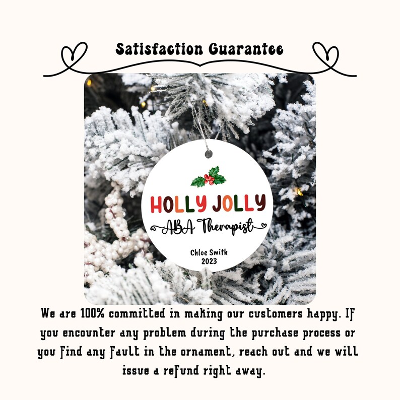 ABA Therapist Ornament Christmas Gift ABA Therapy Ornament Office Decor ...