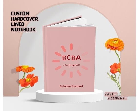 BCBA in Progress Personalized BCBA Notebook Planner Behavior Analyst ...