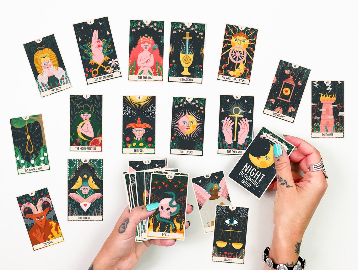 Printable Medium Size Tarot Cards High-res 78-card Tarot - Etsy