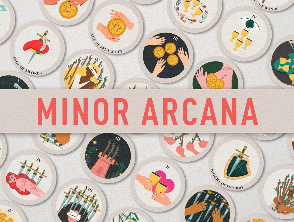 Printable Round Tarot Cards High-res 78-card Tarot Deck - Etsy