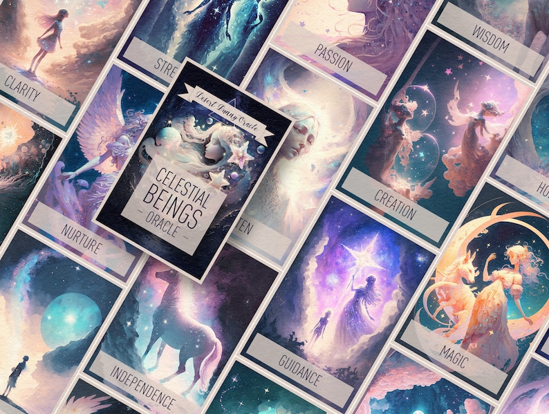 Printable Indie Oracle Deck Authentic Oracle Cards DIY - Etsy