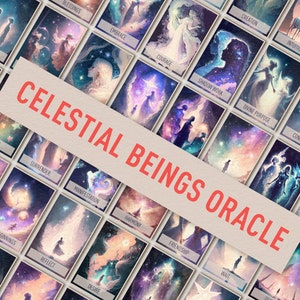 Printable Indie Oracle Deck Authentic Oracle Cards DIY Celestial Beings ...
