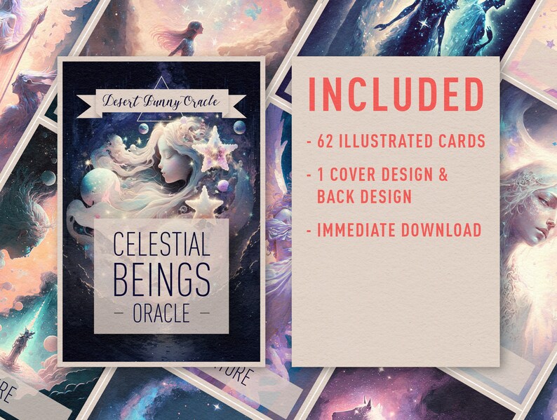 Printable Indie Oracle Deck Authentic Oracle Cards DIY - Etsy
