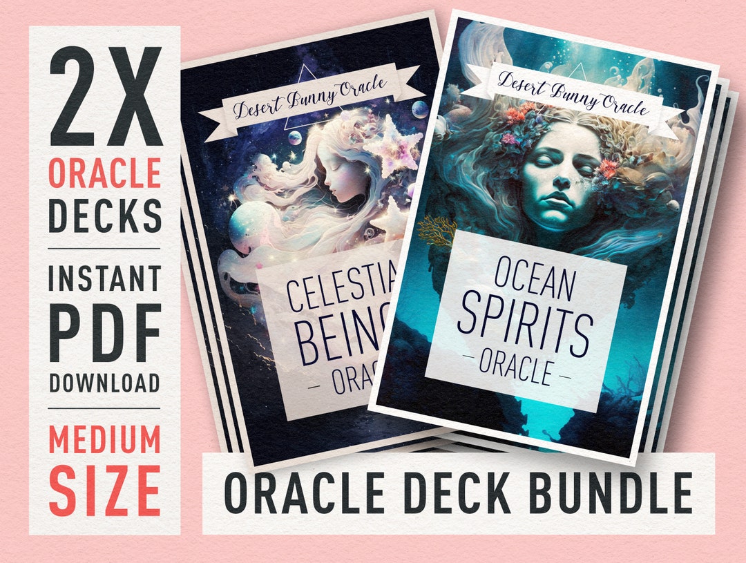 2 X Printable Indie Oracle Deck Bundle | Authentic Oracle Cards | DIY ...