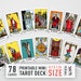 Mini Printable Tarot Deck High-res 78-cards Pocket Size Oracle Cards ...