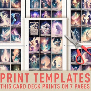 Printable Indie Oracle Deck Authentic Oracle Cards DIY Celestial Beings ...