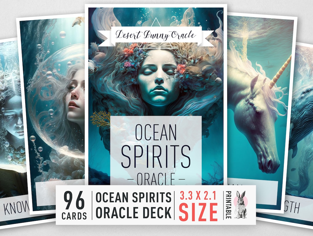 Ocean Spirits Oracle Cards: 96-card Indie Deck (printable) - Etsy