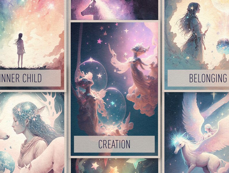 Printable Oracle Deck Beautifully Illustrated Oracle Cards - Etsy