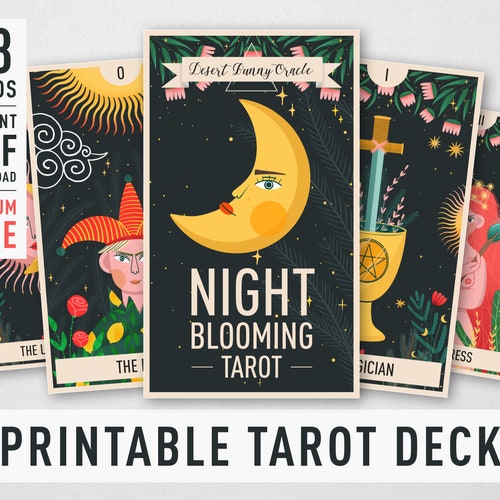 Printable Medium Size Tarot Cards High-res 78-card Tarot - Etsy