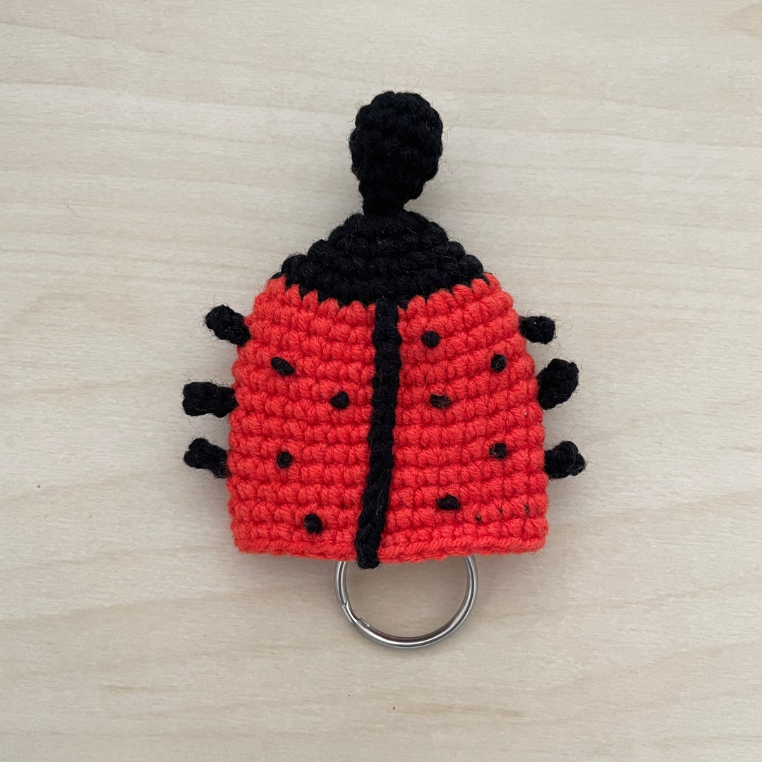 Ladybug Crochet Key Chain - Etsy