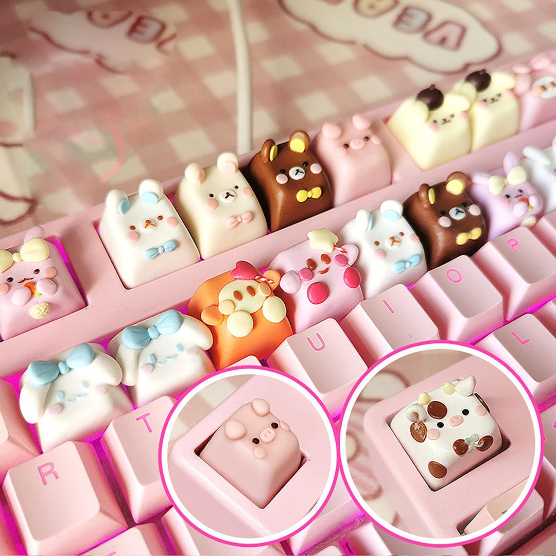 Soft Clay Keycaps/personalized Keycaps/kawaii Keycaps/cute - Etsy