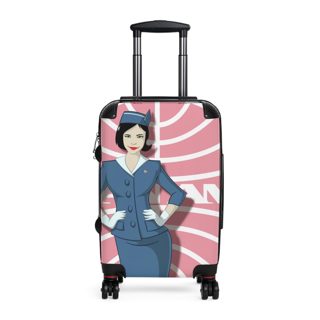 Small Plane Jane Suitcase Plane Jane Trolley Bag Retro Aviation Trolley ...