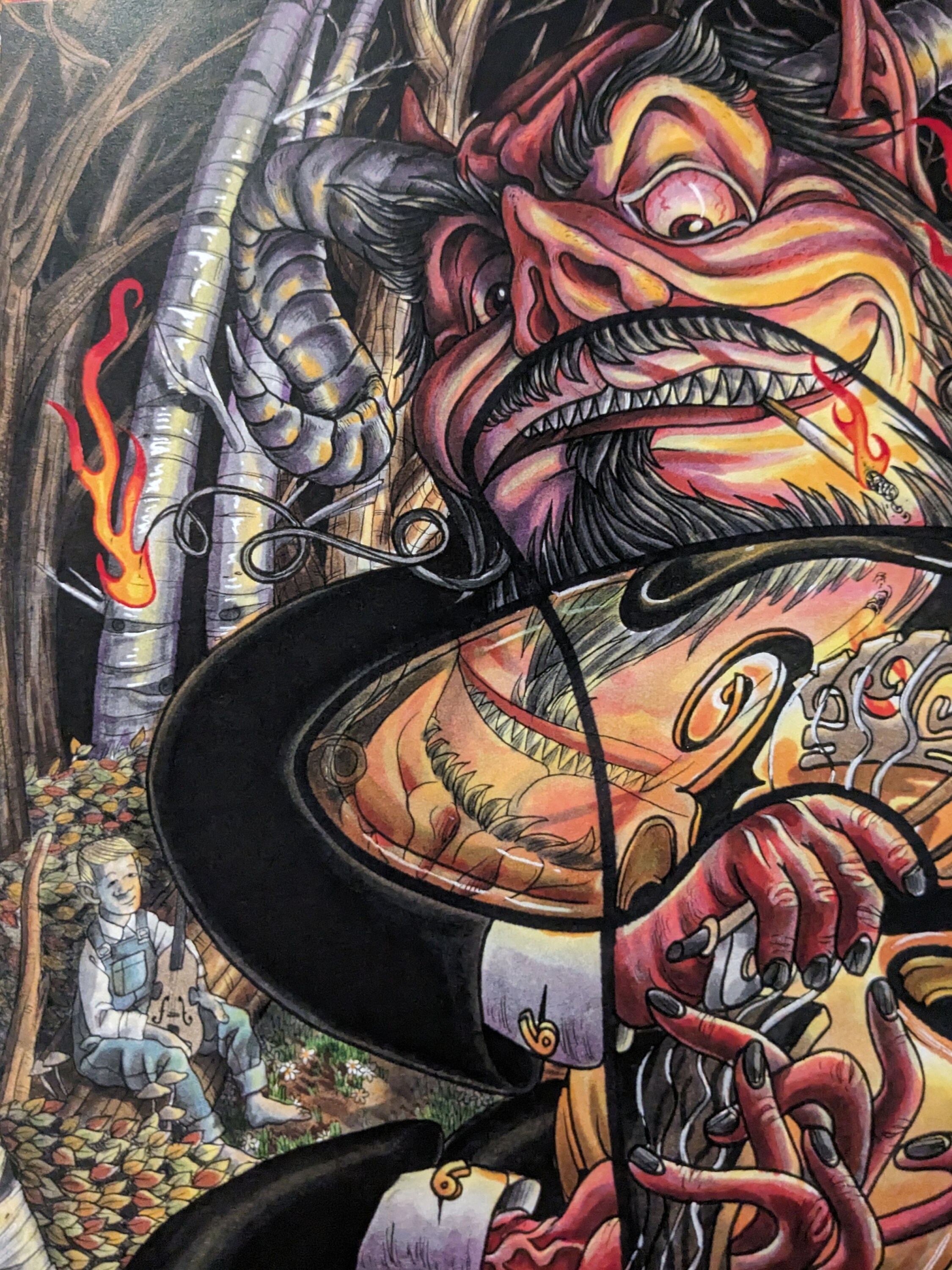 The Devil's Golden Fiddle print - Etsy