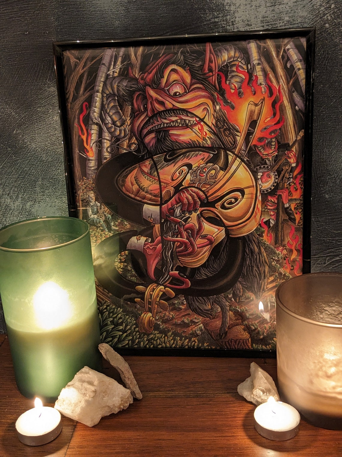 The Devil's Golden Fiddle print - Etsy