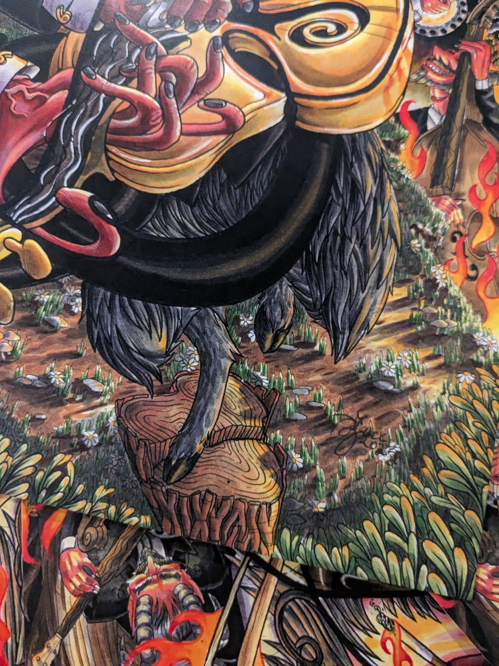 The Devil's Golden Fiddle print - Etsy