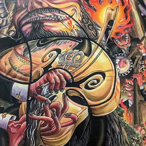 The Devil's Golden Fiddle print - Etsy