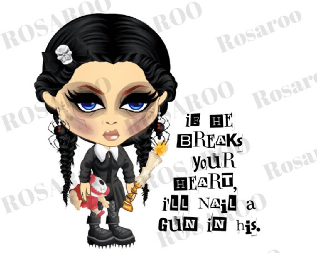 Cartoon Wednesday Addams Png, Jenna Ortega Png, Addams Family Png ...