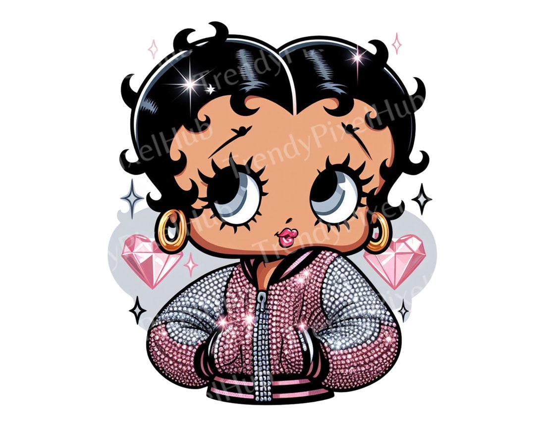 Black Betty Boop PNG Melanin Girl Love Africa American Betty Princess ...