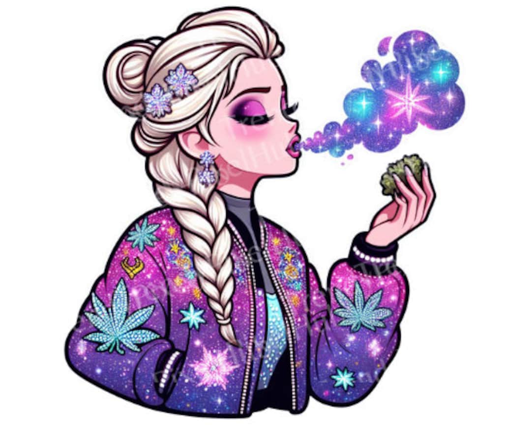 Princess Weed 420. Cannabis Png, Girl Weed Character, Smoker Clip Art ...