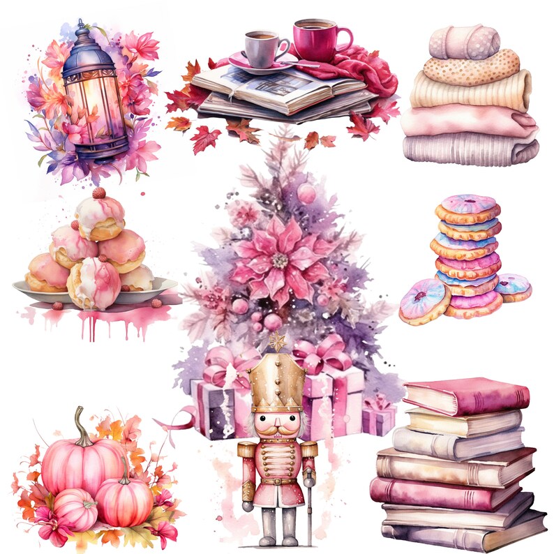 Cozy Winter Clipart Pink Winter Clipart PNG Images Home - Etsy