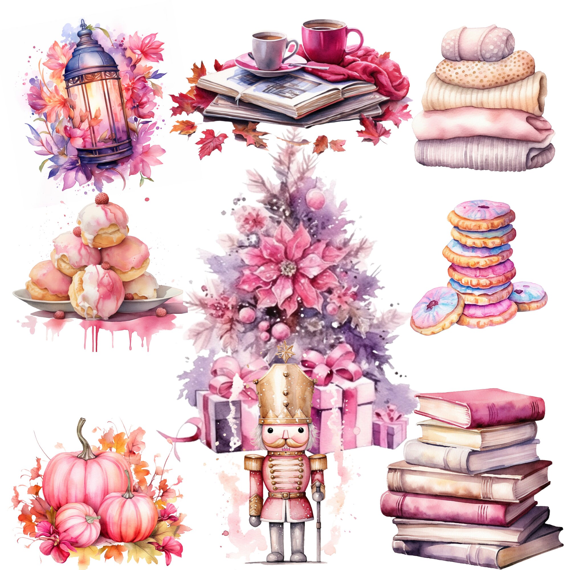 Cozy Winter Clipart Pink Winter Clipart PNG Images Home - Etsy