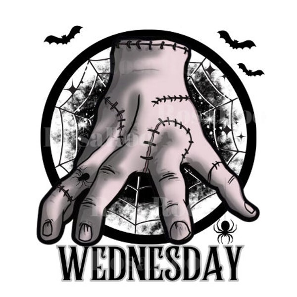 Hand Wednesday Addams Png - Etsy