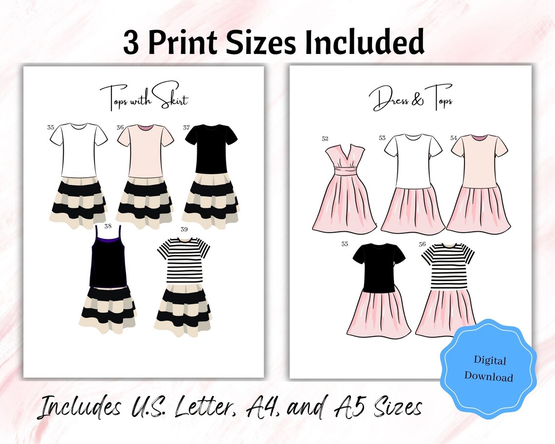 Capsule Wardrobe Planner, 10 Pc, 67 Outfits, Paris Summer, Printable ...