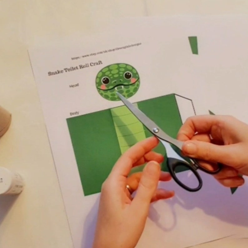 Snake Toilet Roll Paper Craft Printable Kids Kit PDF Craft, Animals ...