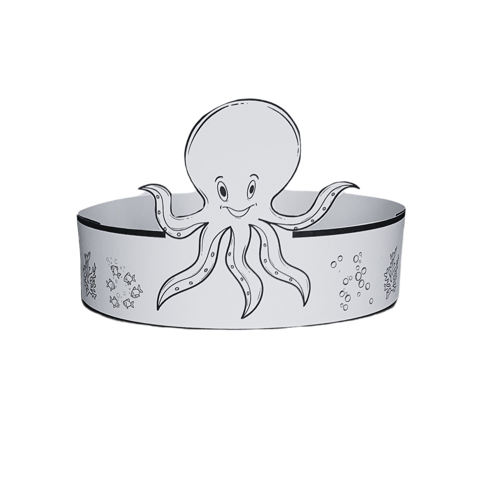 DIY Octopus Sealife Underwater Ocean Creatures Animal Crown Birthday ...