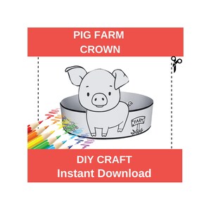 DIY Cute Pig Farm Animals Crown Birthday Party Decoration Costume ...
