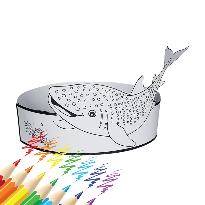 DIY Whale Shark Sealife Underwater Ocean Creatures Animal Crown ...